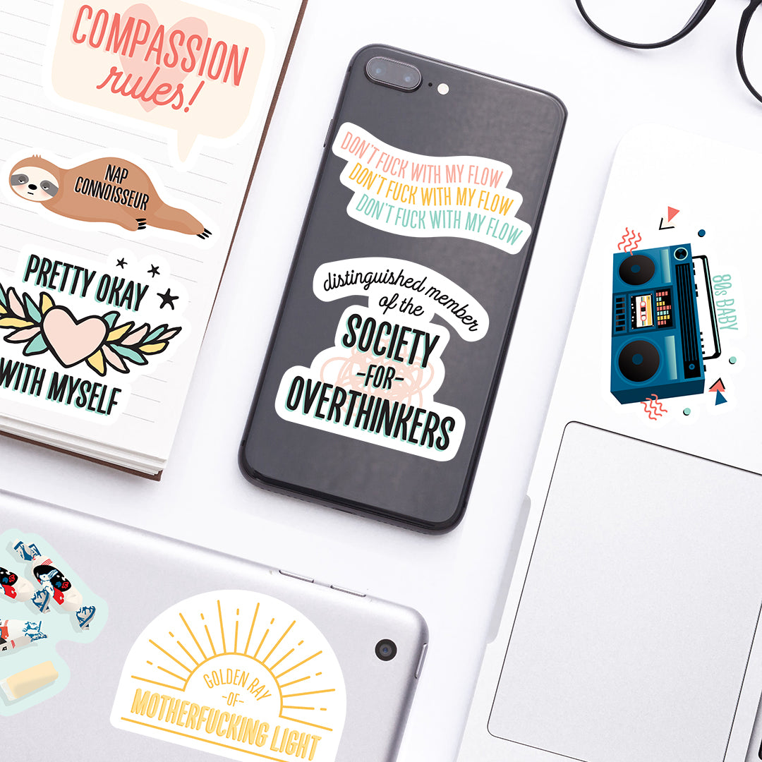 Society for overthinkers vinyl sticker by I'll Know It When I See It